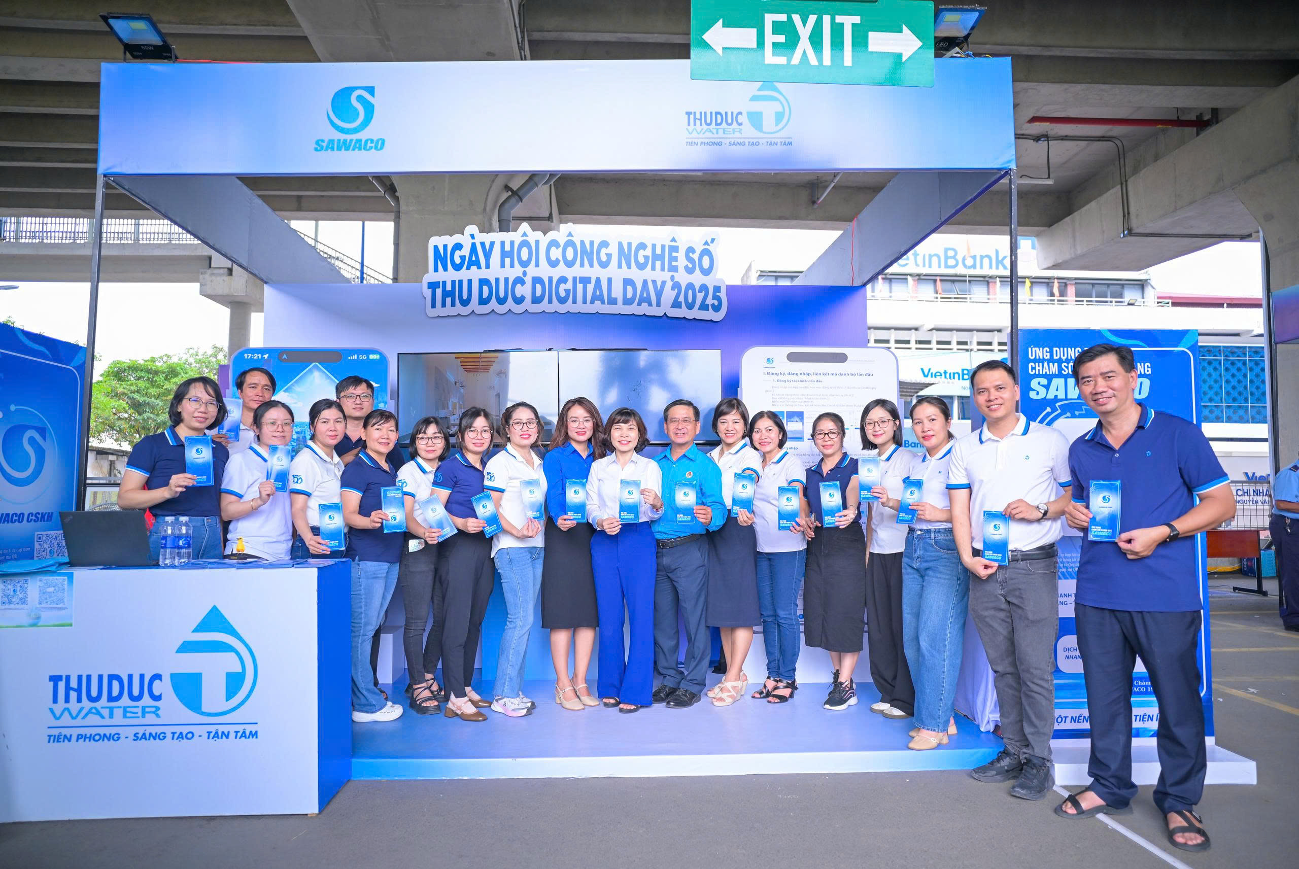 Công ty cổ phần Cấp nước Thủ Đức tham gia Ngày hội Công nghệ số Thủ Đức ...